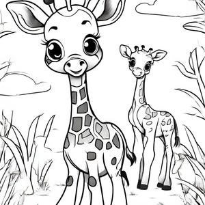 40 Zoo Animal Coloring Pages, Kids & Adults (instant Download) - Etsy