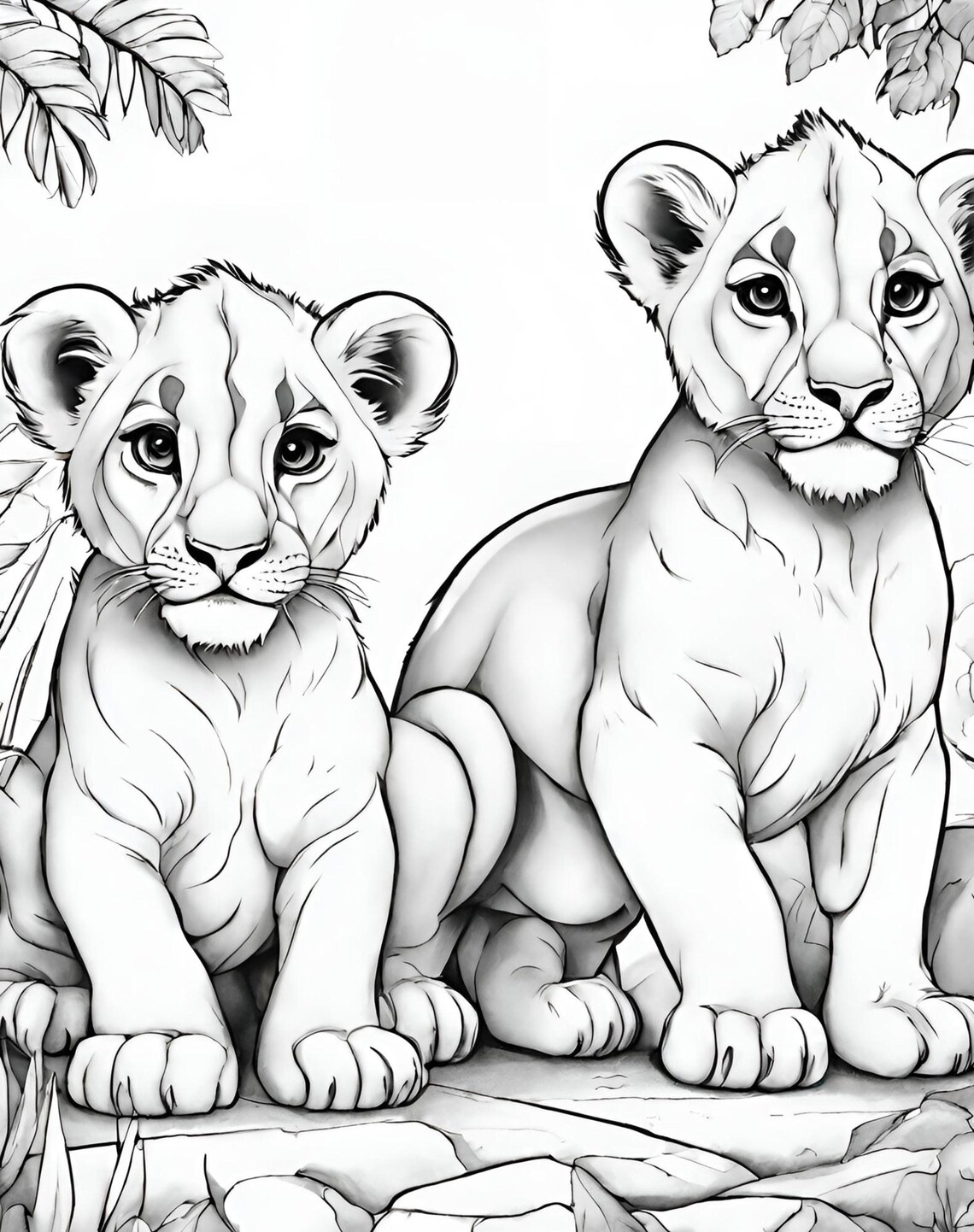 40 Zoo Animal Coloring Pages, Kids & Adults (instant Download) - Etsy