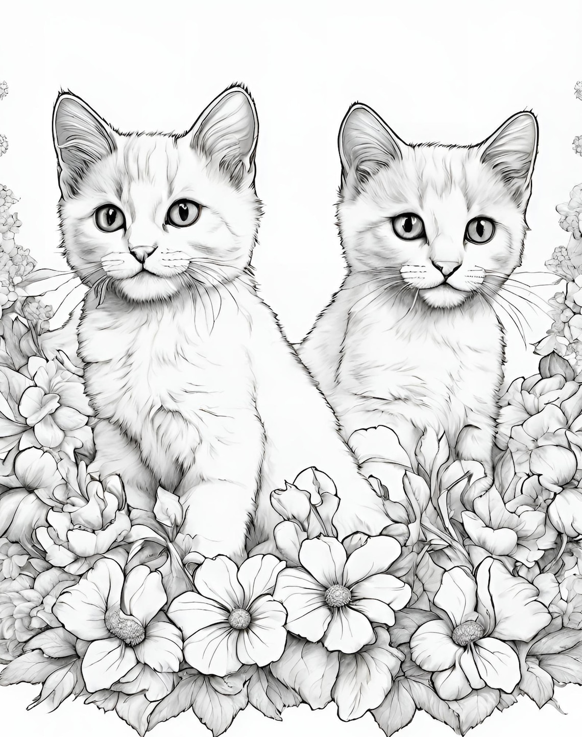 40 Printable Cats and Kittens Coloring Pages for Any Age, Animals ...