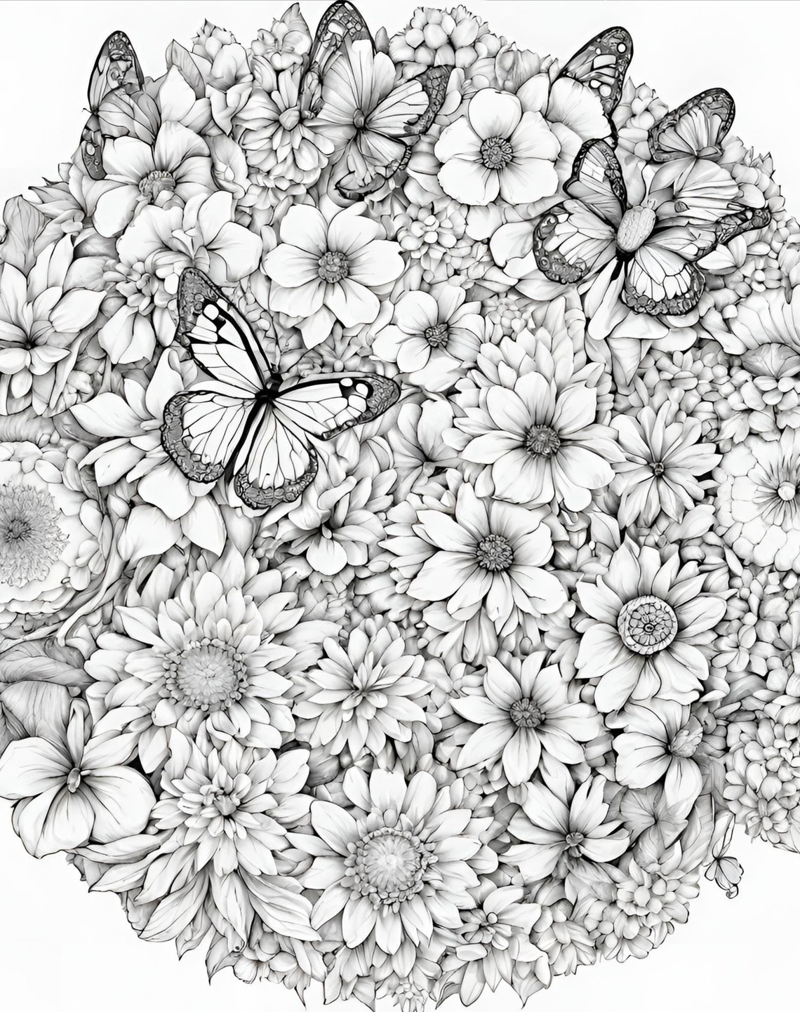 40 Mandala Coloring Pages for Adults, Printable Coloring Book ...