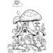 Gnome and Mushroom House Coloring Pages, 70 Printable Designs (digital ...