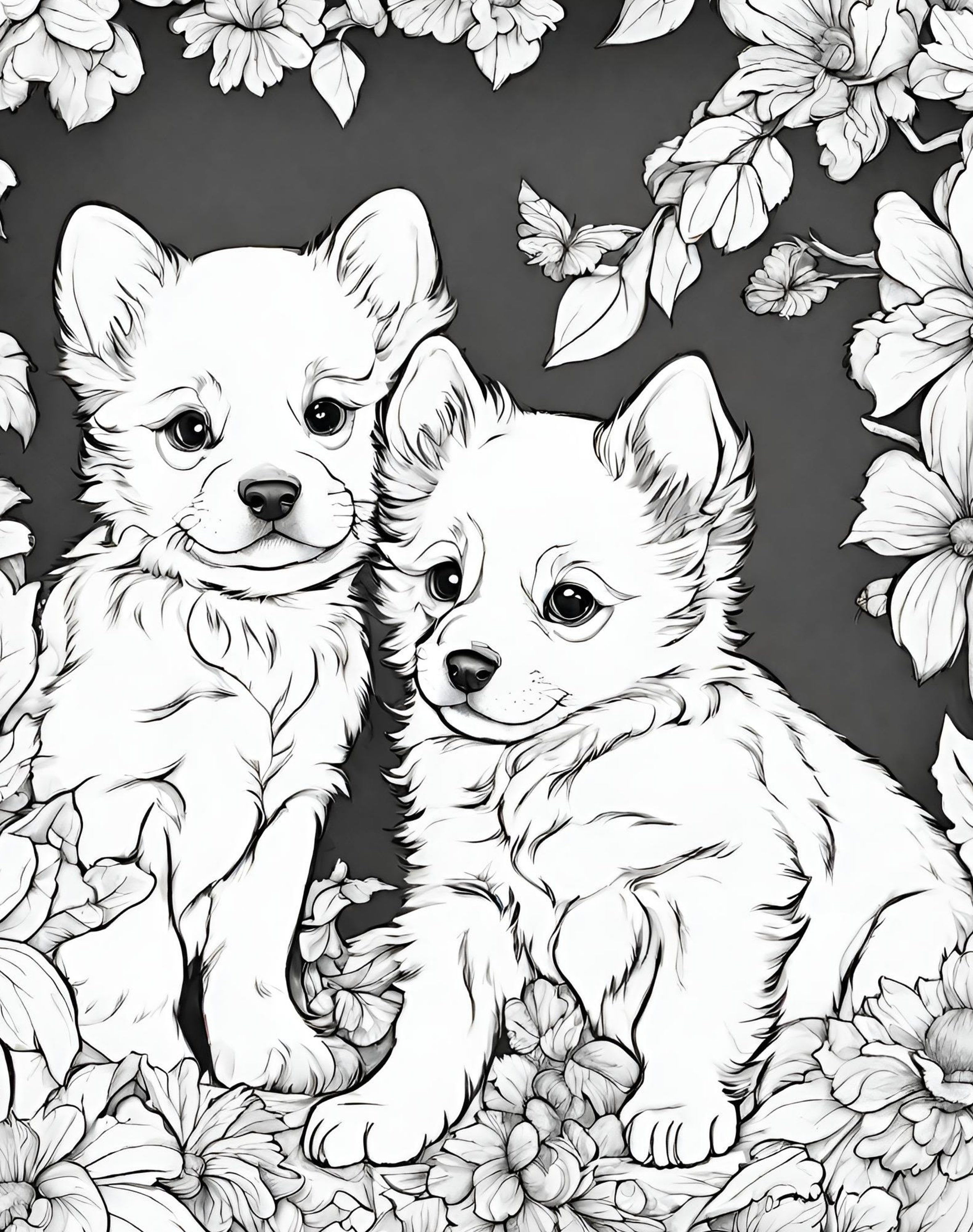 50 Printable Puppy Coloring Pages for Any Age, Animals Coloring Pages ...