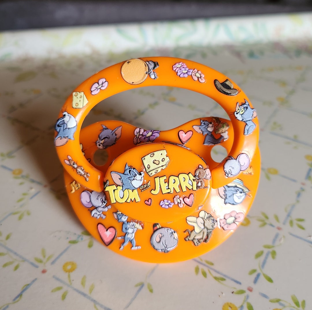 Limited Edition Tom and Jerry Themed Adult Pacifier - Etsy