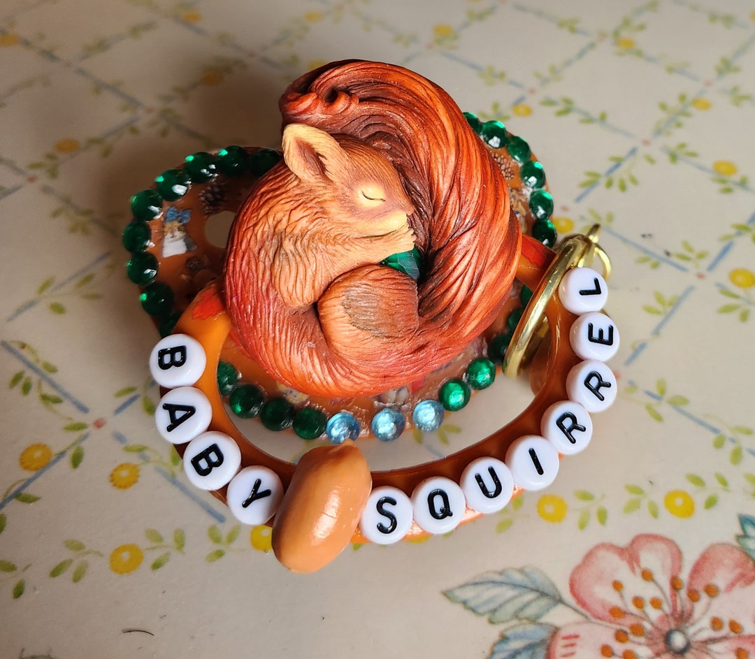 Limited Edition Baby Squirrel Adult Pacifier - Etsy