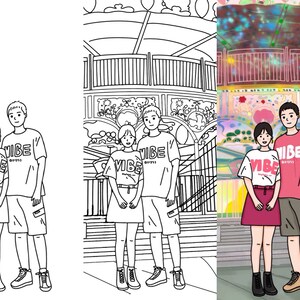 Custom Manga Portrait or Avatar - Personalized Hand-drawn Illustration ...