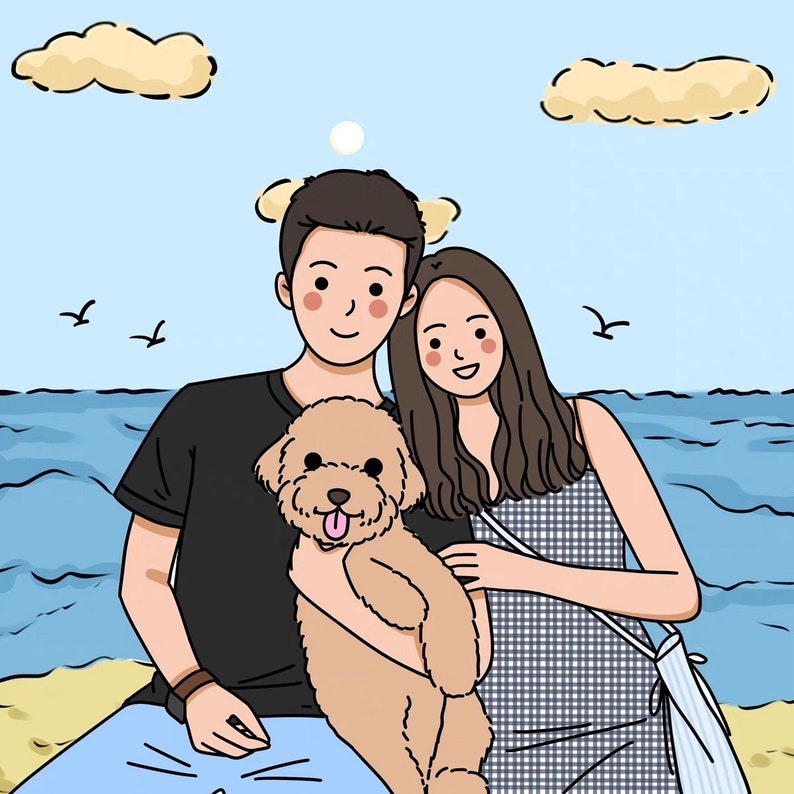 Custom Manga Portrait or Avatar - Personalized Hand-drawn Illustration ...