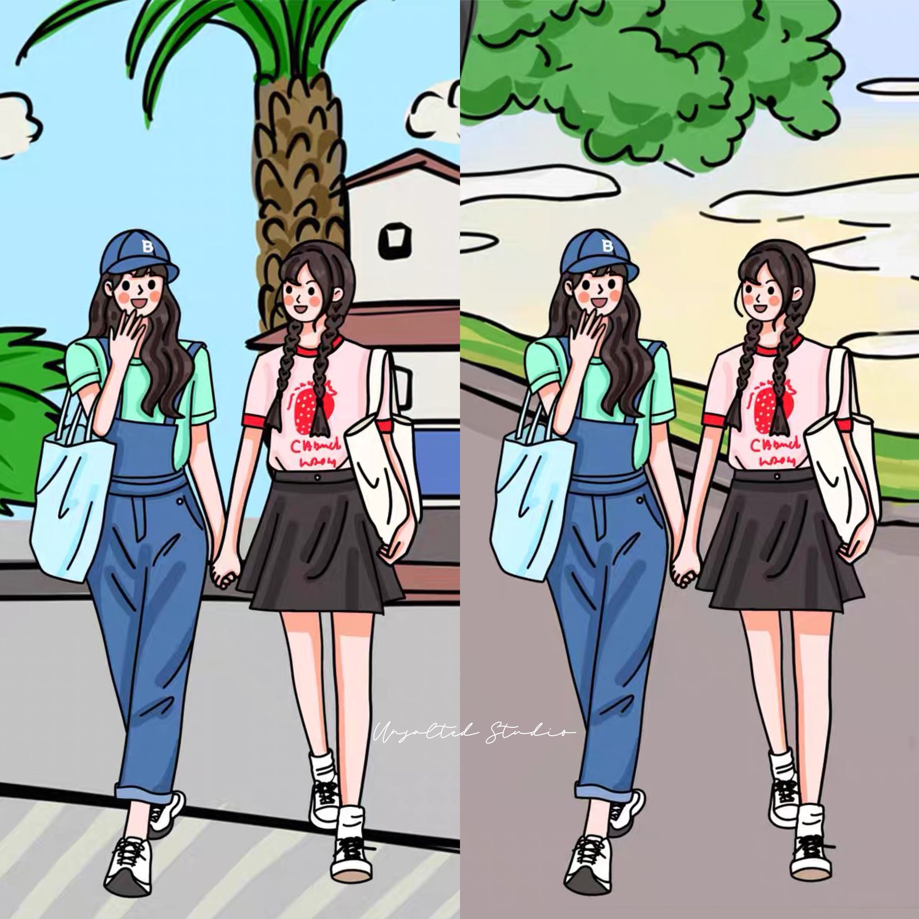 Custom Manga Portrait or Avatar - Personalized Hand-drawn Illustration ...