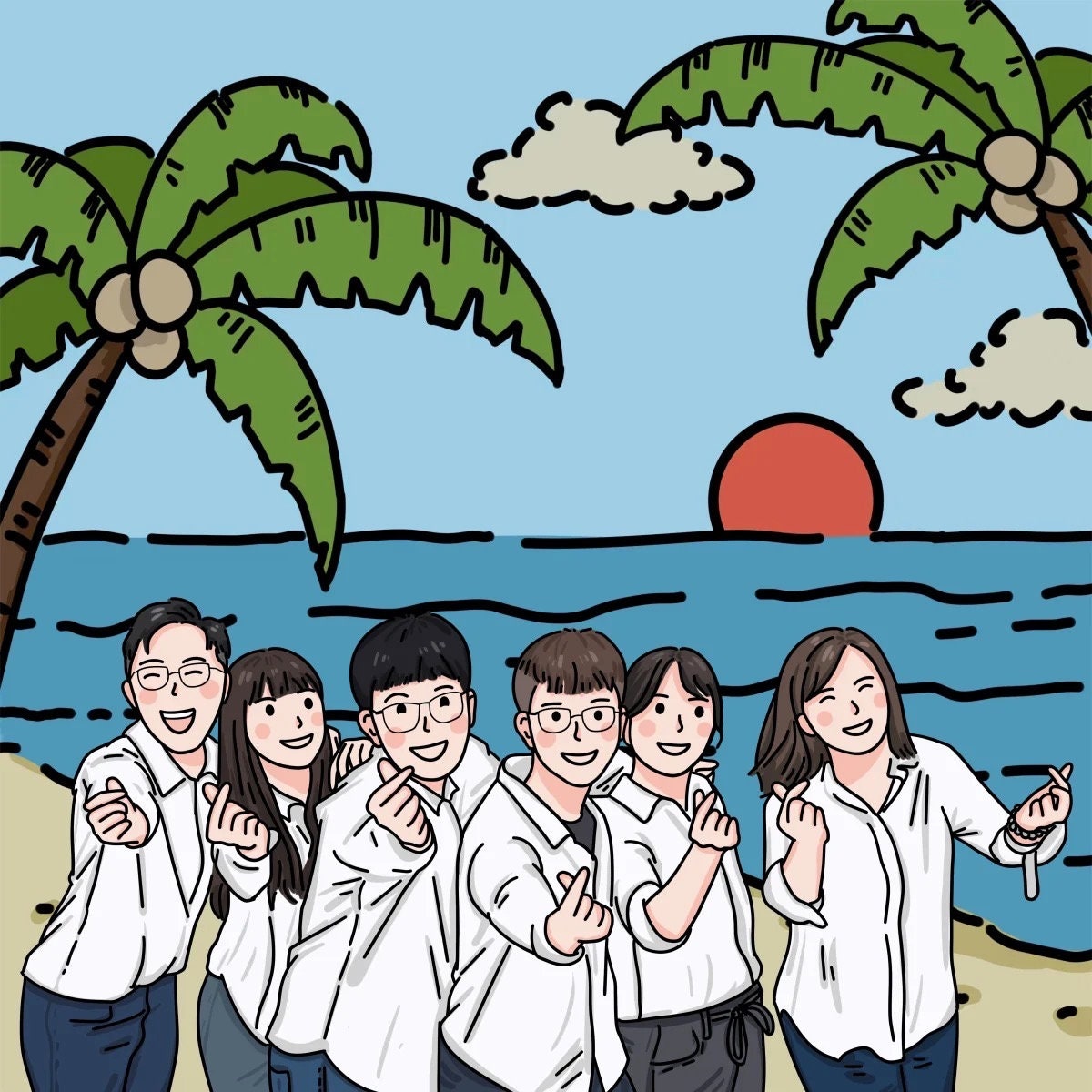 Custom Manga Portrait or Avatar - Personalized Hand-drawn Illustration ...
