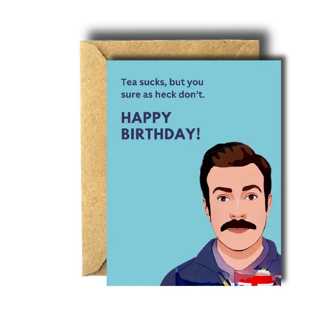 Funny Ted Lasso Birthday Greeting Card Etsy
