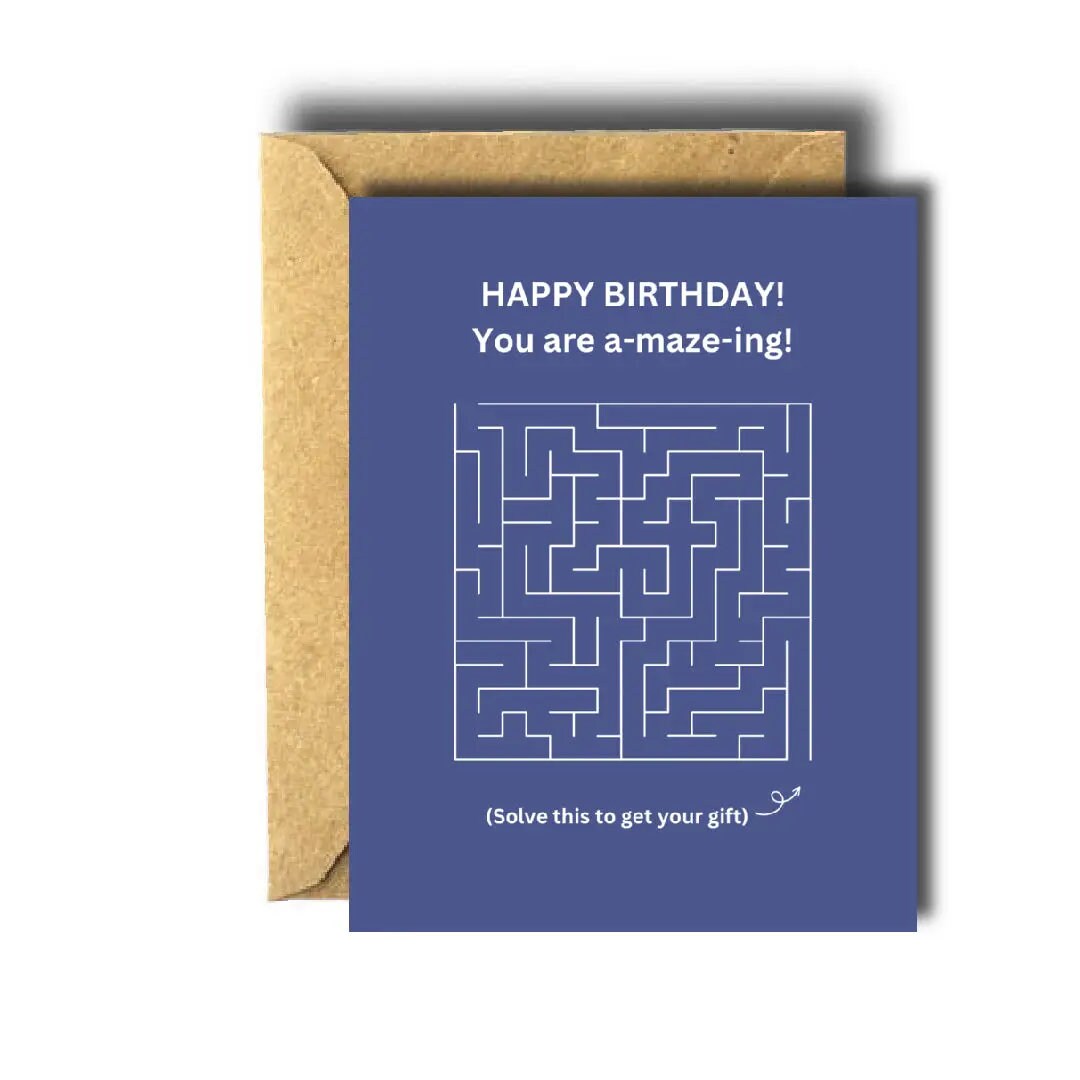 A-maze-ing Birthday Greeting Card - Etsy