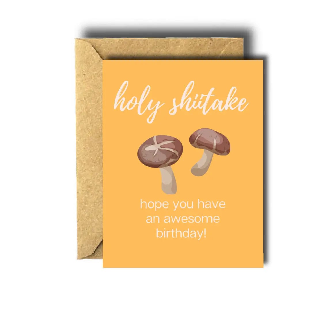 Holy Shiitake Birthday Greeting Card - Etsy