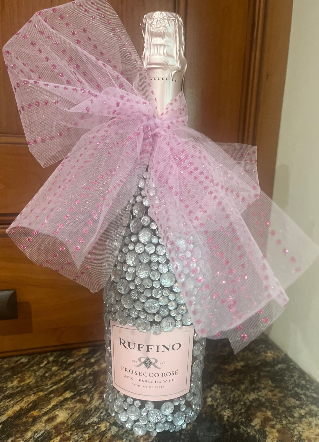 Bedazzled Champagne/alcohol Bottle - Etsy