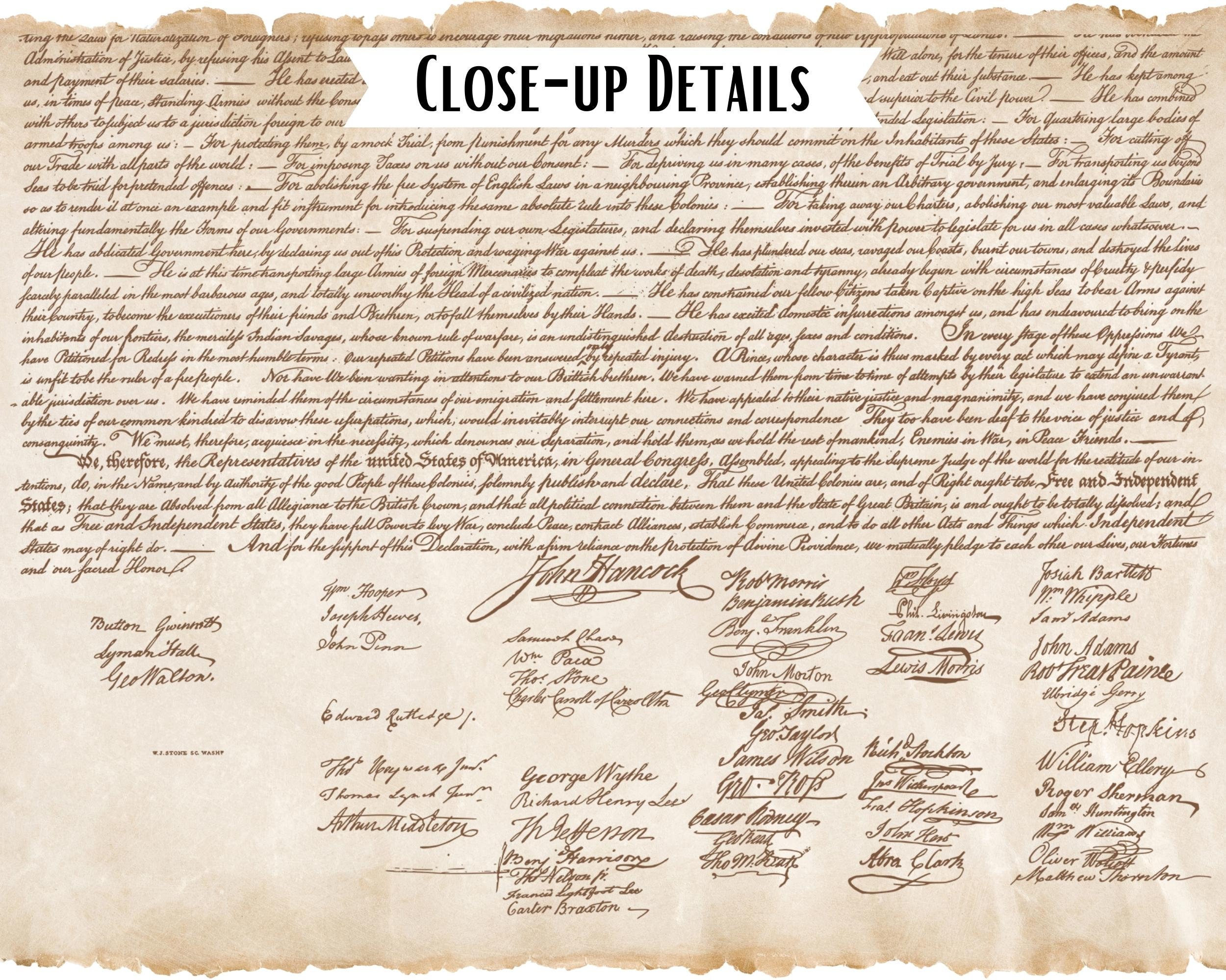 Declaration of Independence PNG SVG & ABR Brush July 4th - Etsy