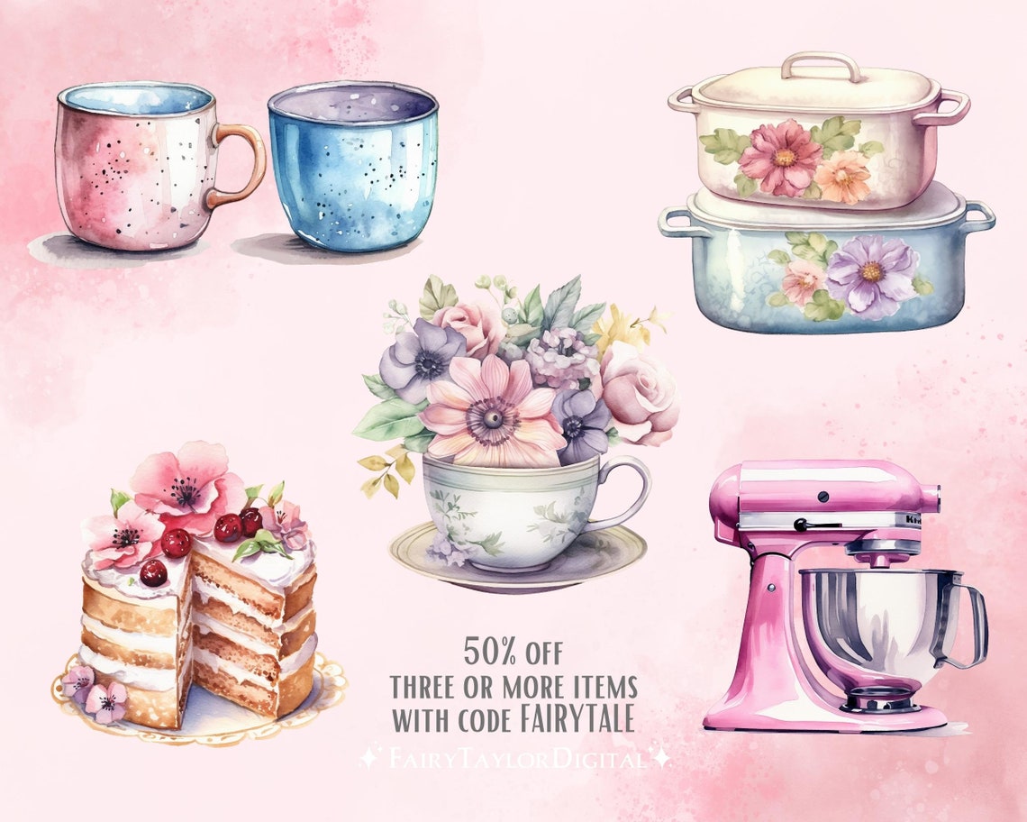 Shabby Kitchen PNG Clipart | Digital Download, Transparent Background ...