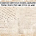 Vintage Handwriting Overlays, 33 Transparent PNG Antique Calligraphy ...