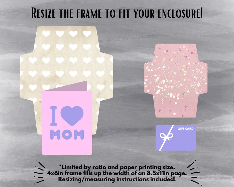 Printable Envelope Canva Frame Drag & Drop Canva Template - Etsy