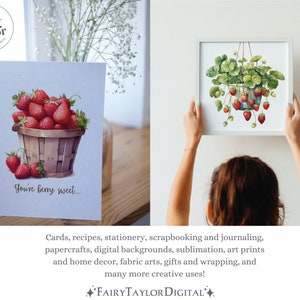 31 Strawberry PNG Clipart, Transparent Background Instant Download ...