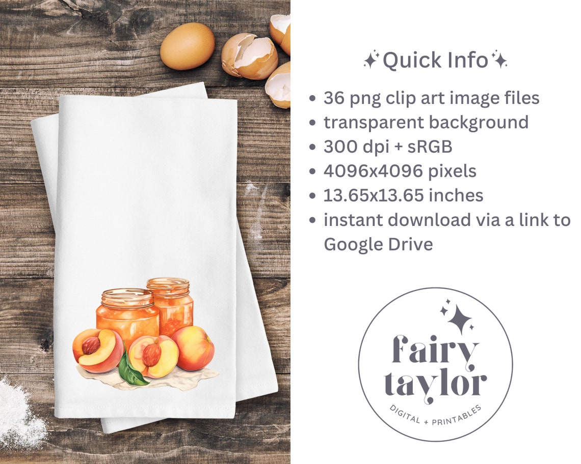 36 Peaches PNG Clipart Transparent Background Instant Download ...
