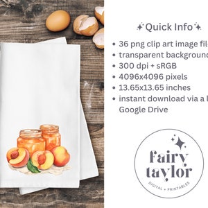 36 Peaches PNG Clipart Transparent Background Instant Download ...