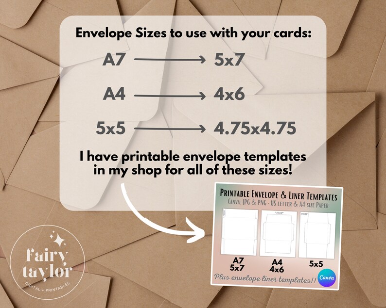 Greeting Card Drag & Drop Canva Template Bundle 5x7 4x6 and - Etsy