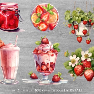 31 Strawberry PNG Clipart, Transparent Background Instant Download ...