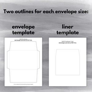 Envelope & Envelope Liner Canva Templates and Printable PDF 5x7, 4x6 ...