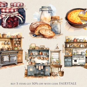 31 Country Kitchen PNG Clipart | Transparent Background | Instant ...