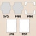 4x6 Printable Envelope Template - PNG, SVG, JPG and Pdf - Square ...