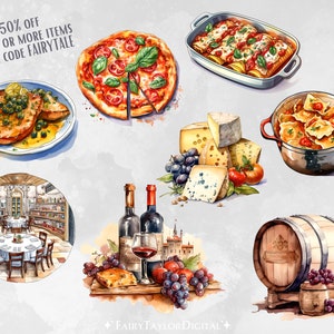 43 Italian Cooking PNG Clipart, Transparent Background Digital Download ...