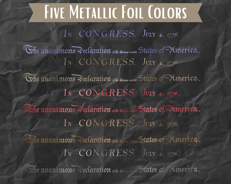 Declaration of Independence PNG SVG & ABR Brush July 4th - Etsy