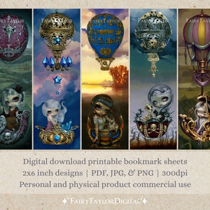 25 Strange Beauties Printable Bookmarks | JPG Print and Cut Pages, PNG ...