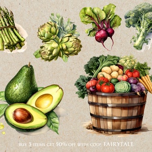 36 Vegetables PNG Clipart | Transparent Background | Instant Download ...