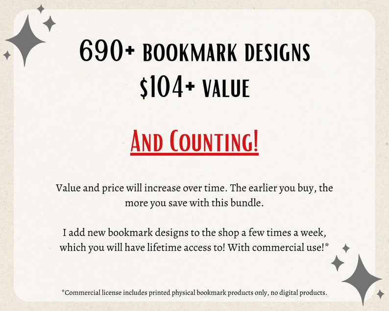 Printable Bookmarks Shop Collection Bundle | Life Access Bookmark Set ...