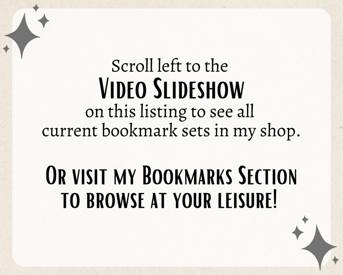 Printable Bookmarks Shop Collection Bundle | Life Access Bookmark Set ...