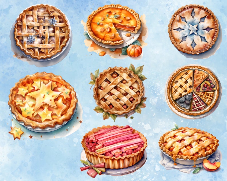 42 Pies PNG Clipart, Transparent Background, Digital Download ...
