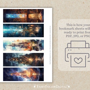 15 Light Academia Printable Bookmarks | Print and Cut JPG Pages, PNG ...