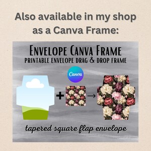 4x6 Printable Envelope Template - PNG, SVG, JPG and Pdf - Square ...