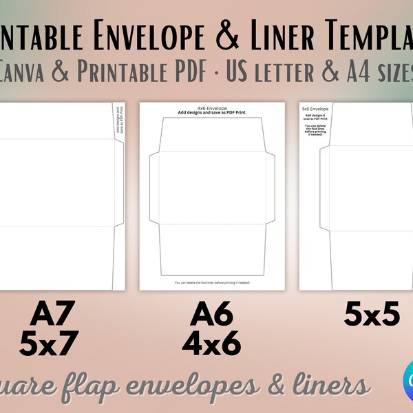 5x5 Envelope Svg - Etsy