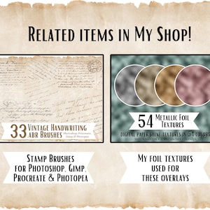 Vintage Handwriting Overlays, 33 Transparent PNG Antique Calligraphy ...