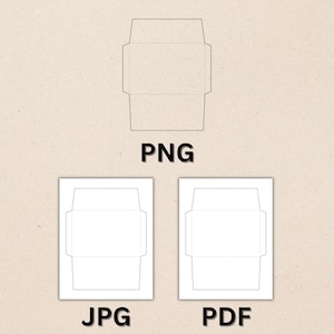 Printable Envelope Templates - 5x7, 4x6, 5x5 - PNG, JPG and Pdf ...