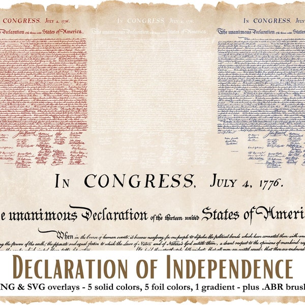 Declaration of Independence Svg - Etsy