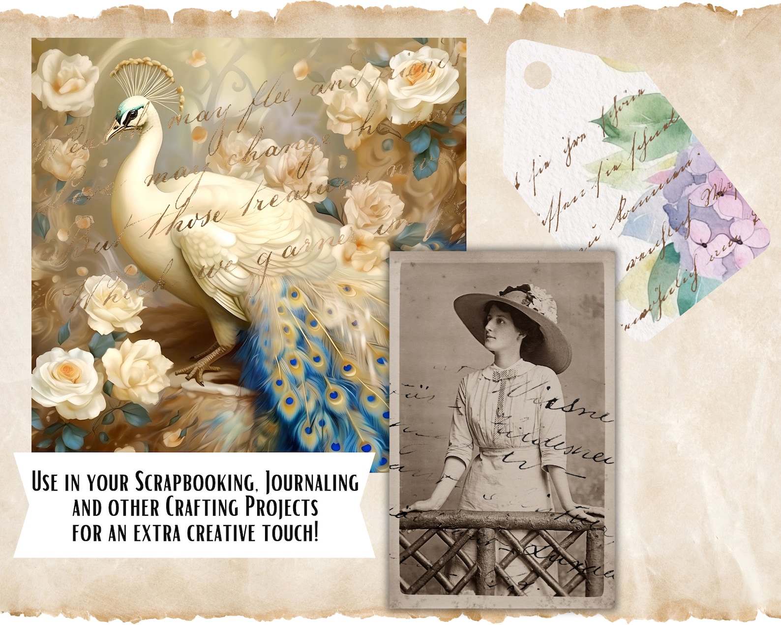 Vintage Handwriting Overlays, 33 Transparent PNG Antique Calligraphy ...