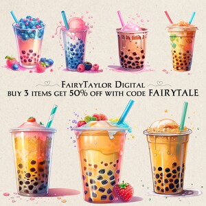 Boba Tea Clip Art | 22 PNG Images With Transparent Background | Instant ...