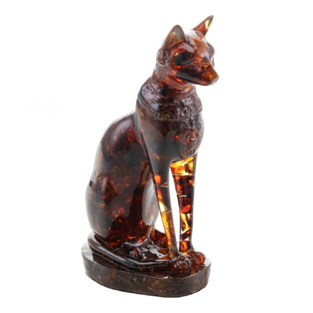 Amber Sculpture Cat Bastet Symbol of 2023 home Decor Amber Souvenir ...