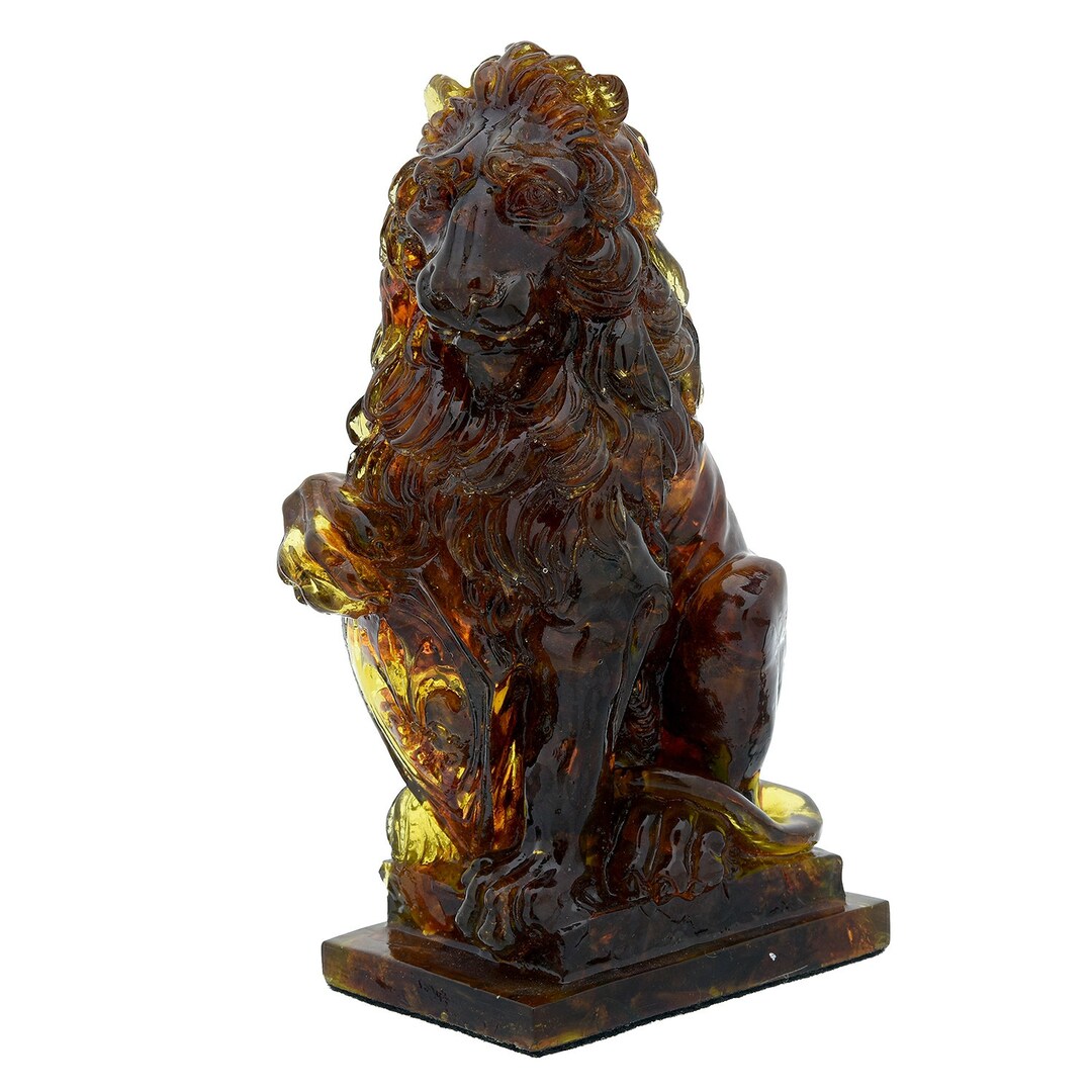 Lion Figurine Amberamber Sculpture Lion Amber Souvenir Gifthandmade ...
