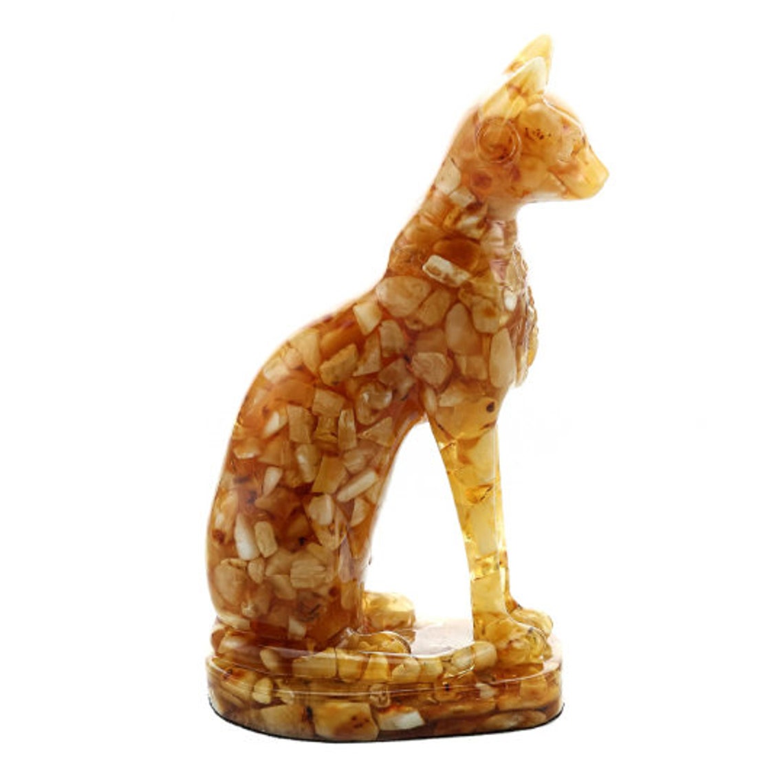 Amber Sculpture Cat Bastet Symbol of 2023 home Decor Amber Souvenir ...