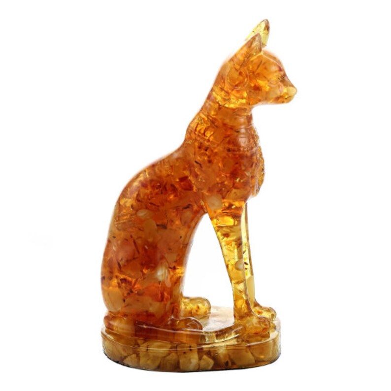 Amber Sculpture Cat Bastet Symbol of 2023 home Decor Amber Souvenir ...
