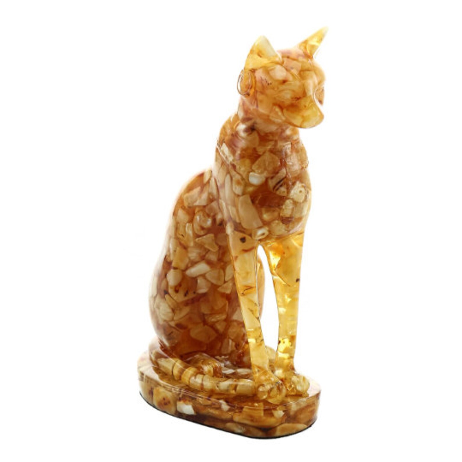 Amber Sculpture Cat Bastet Symbol of 2023 home Decor Amber Souvenir ...