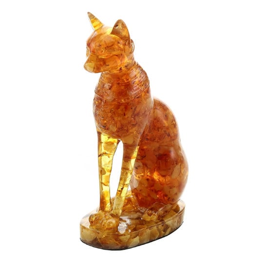 Amber Sculpture Cat Bastet Symbol of 2023 home Decor Amber Souvenir ...