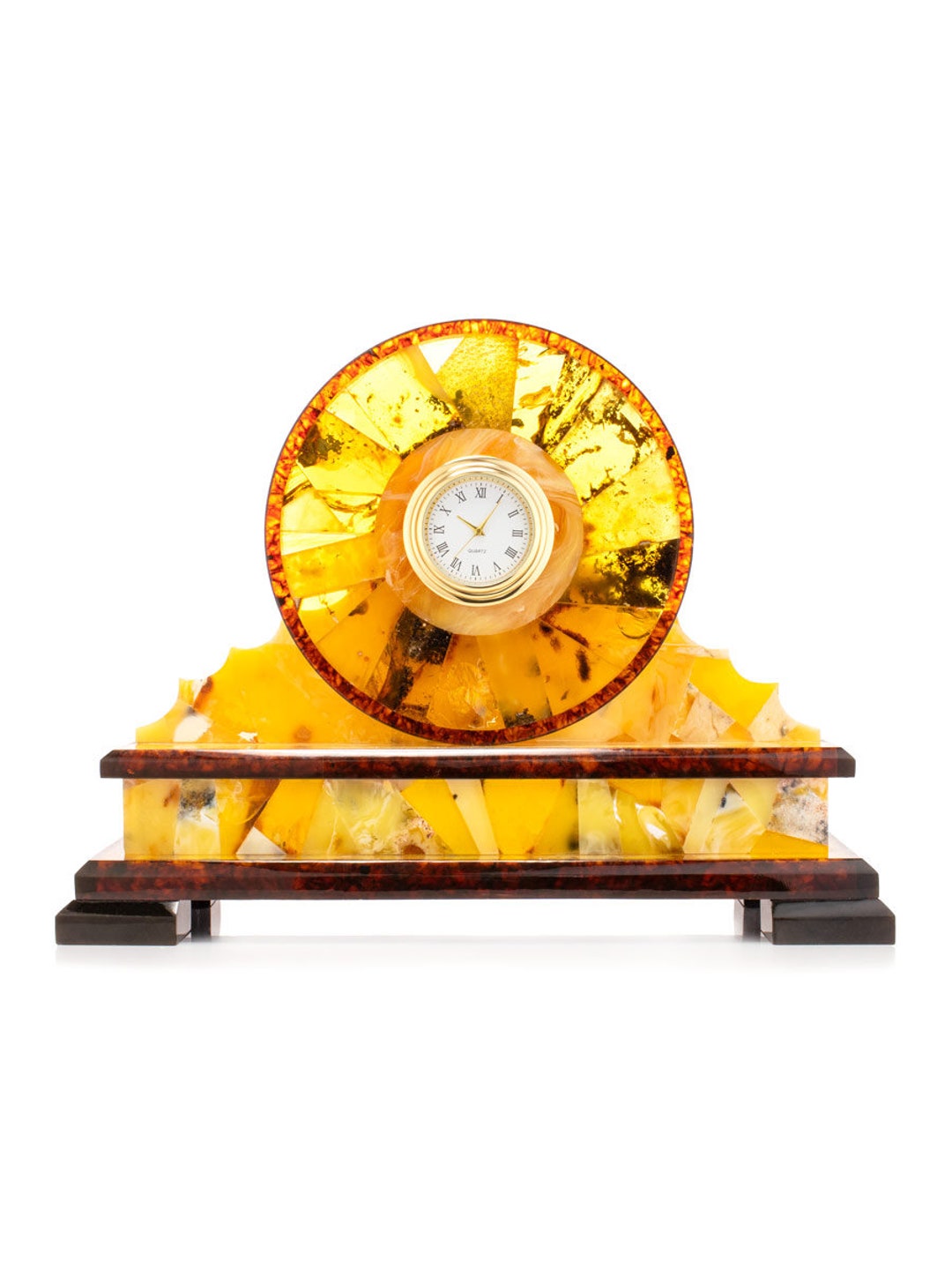 Handmade Beautiful Elegant Clock Made of Natural Baltic Amberamber ...